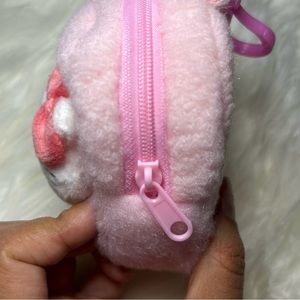 Hello Kitty | Bags | New Hello Kitty Fuzzy Keychain And Coin Purse ...